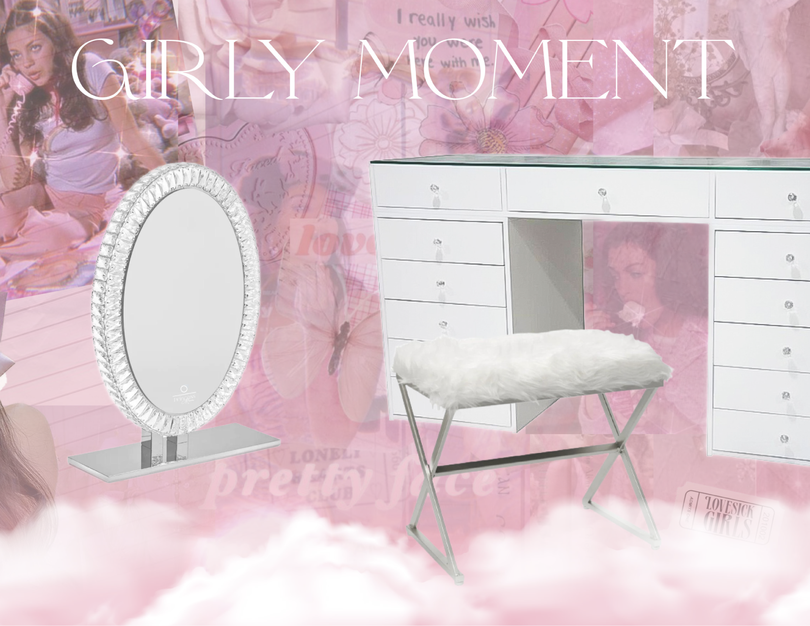 PINK VANITY – Princess Room